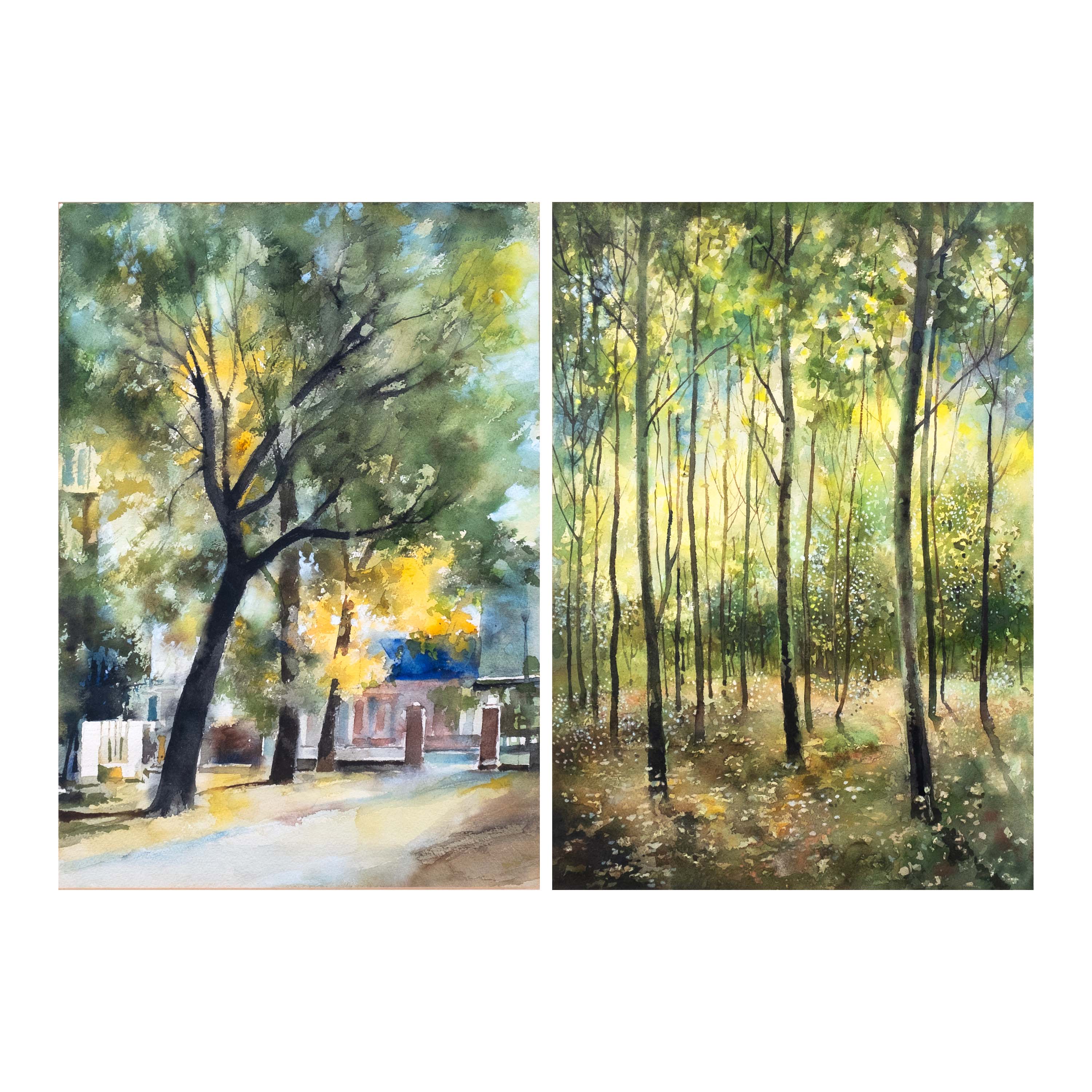 a.) Untitled b.) Forestscape – the magnificent september auction 2024 ...